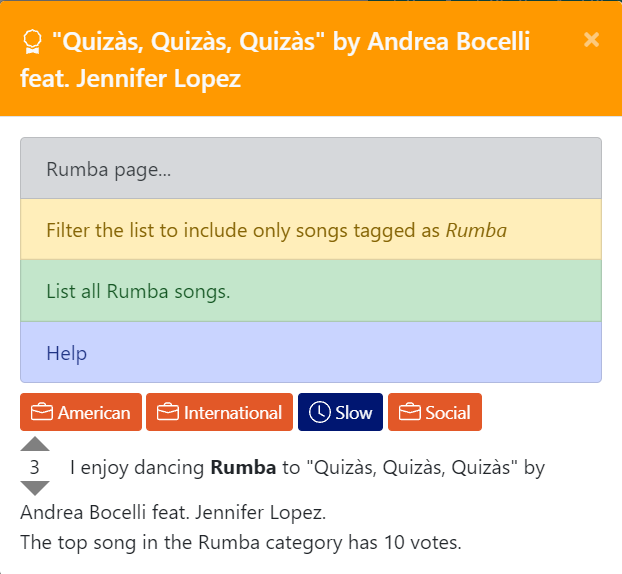 What is the difference between adding a song to Favorites and voting on ...
